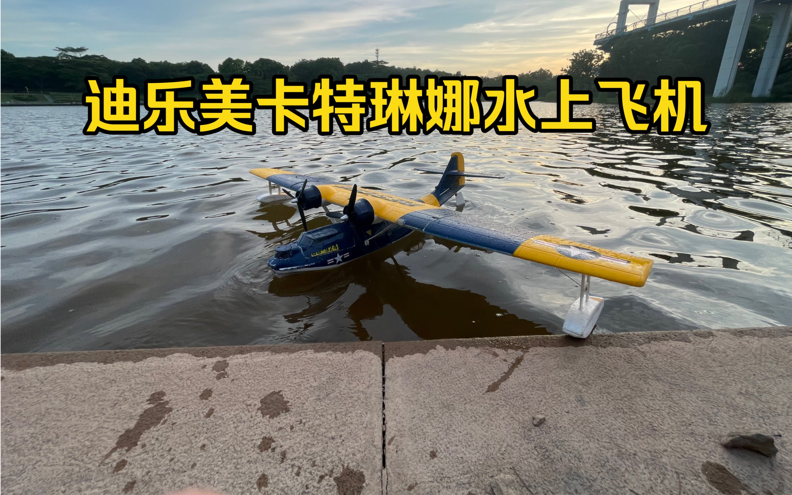 迪乐美1470mm卡特琳娜水上飞机飞行(模友飞行)