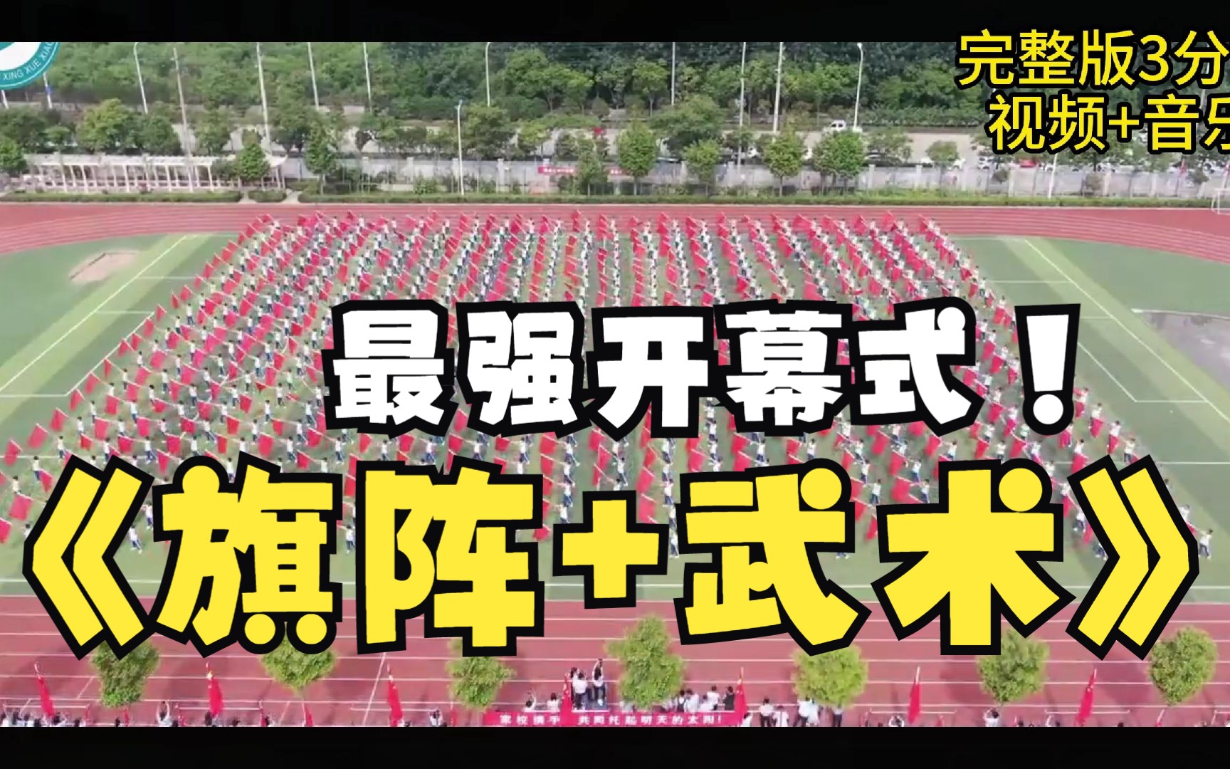 运动会开场节目《旗阵+武术》开幕式舞蹈,春秋季运动会开幕式入场舞,...