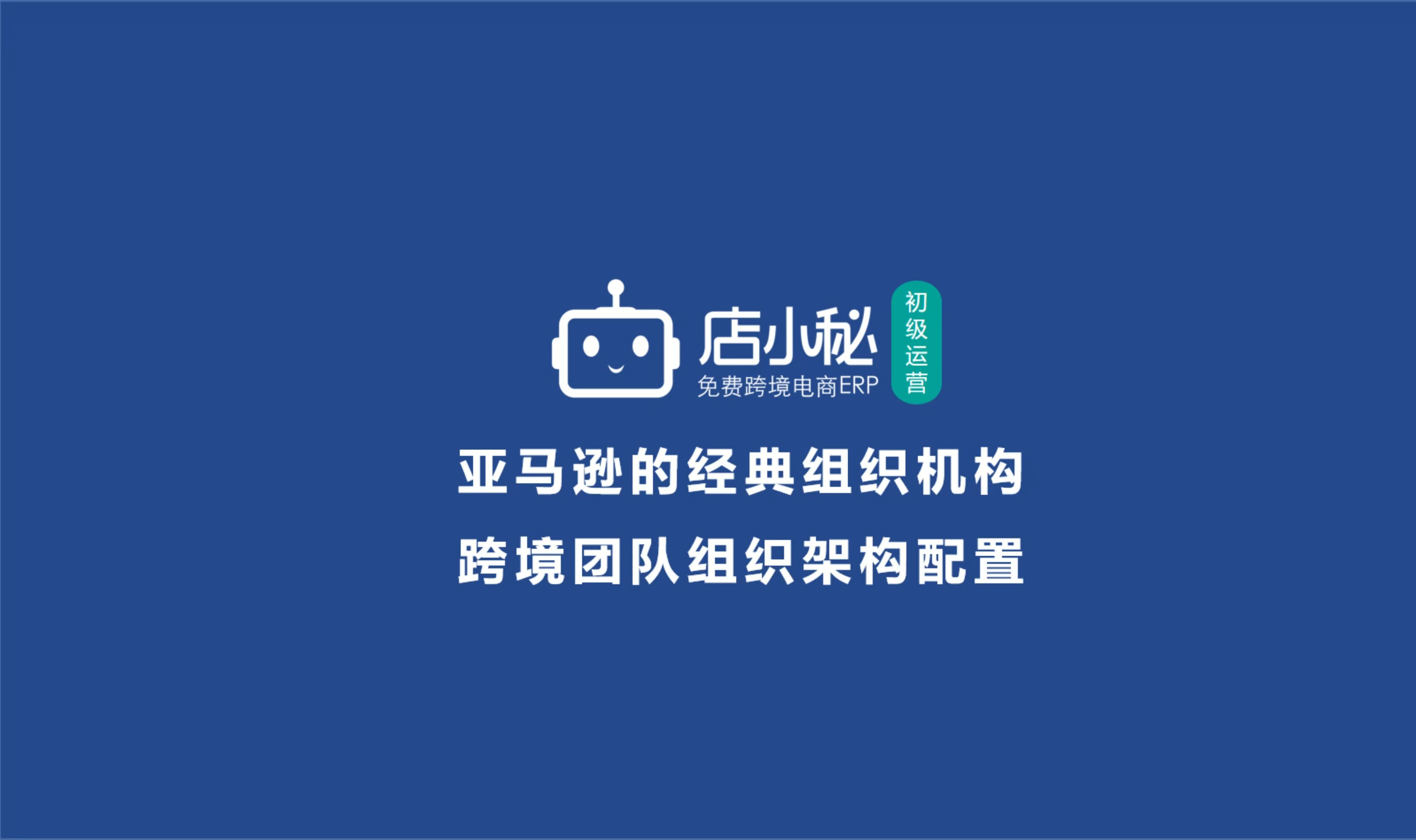跨境电商公司组织架构与团队配置!亚马逊公司不同的规模组织架构特点