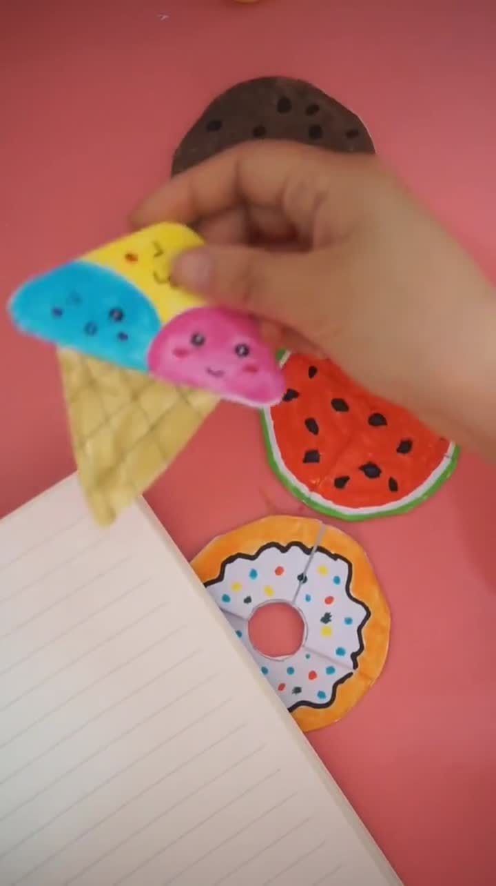 吃货系列书签,简单的图图画画,你最喜欢哪一个呢(￣.￣)+