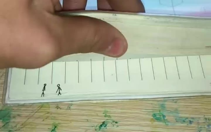 手绘火柴人战斗动画{翻页动画}