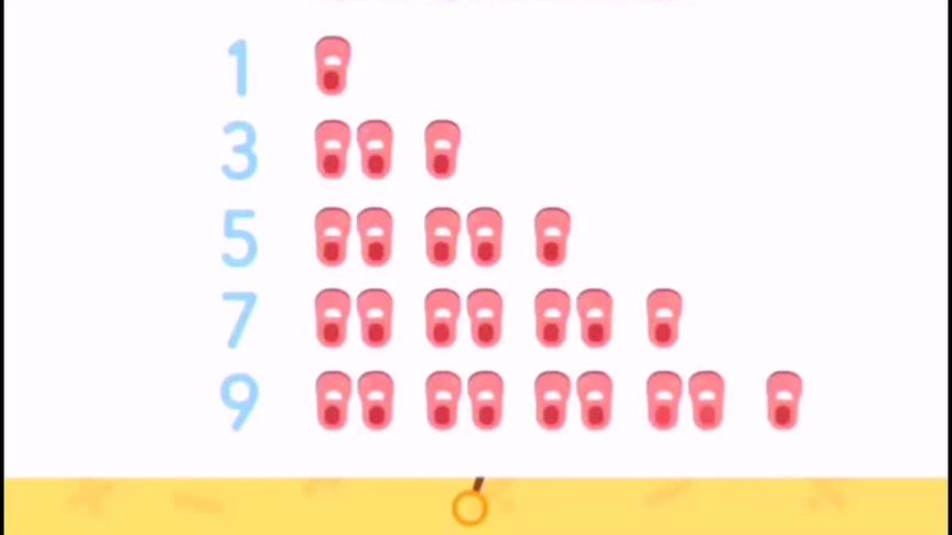 《单双数的概念》,小朋友你们学会了吗?#亲子 #幼儿园