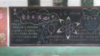 2013年10月安全黑板报