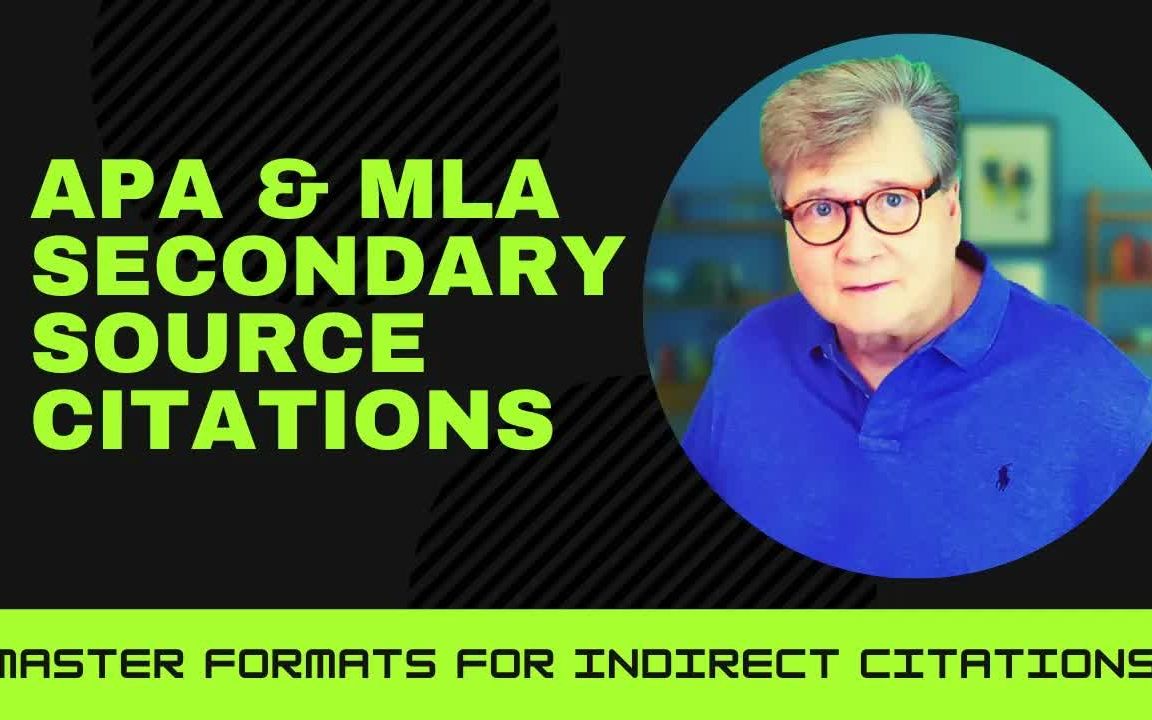 APA&MLA二次引用格式设置 手把手教学 | APA & MLA Secondary ...