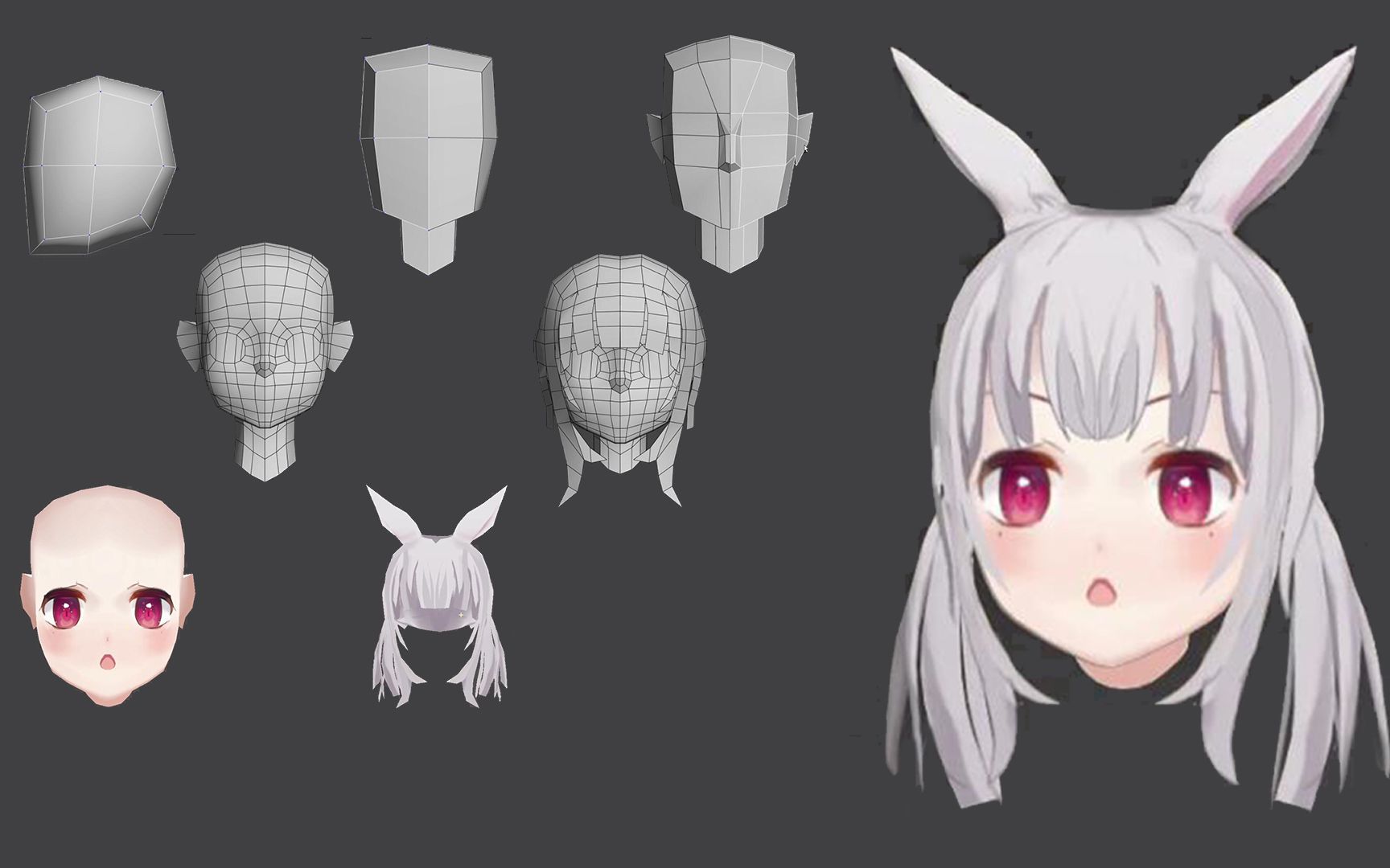 3Dmax游戏角色零基础建模教程-3D建模制作低模手绘角色