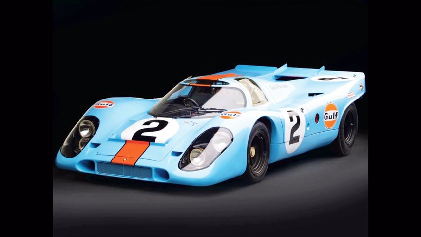 高清超跑模型 勒芒-保时捷917海湾石油经典涂装 赛车模型制作过程