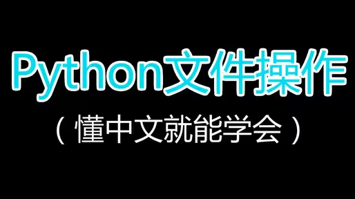 【干货】Python文件操作(懂中文就能学会)
