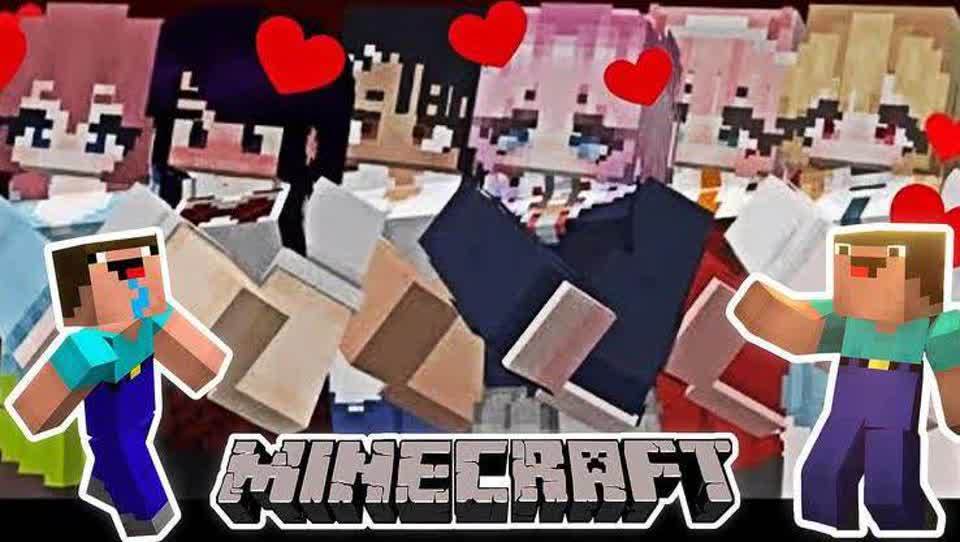 我的世界生存玩家福利模组,超多动漫CP女主角带回家!!