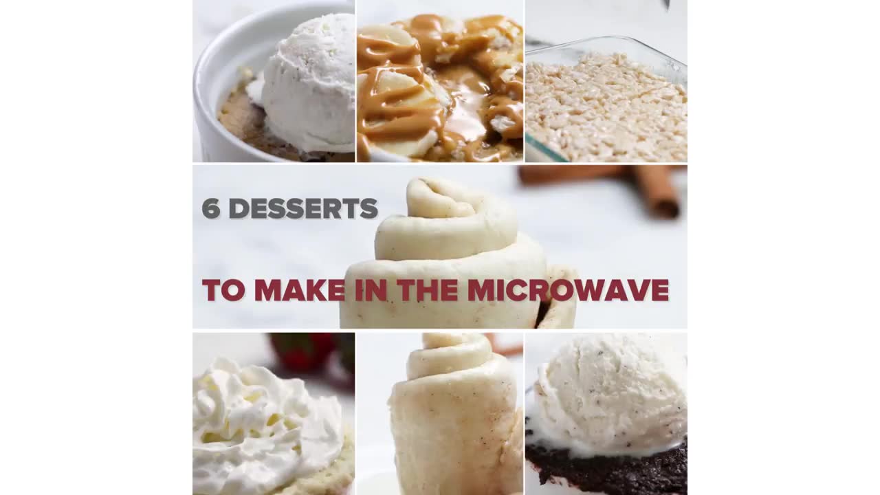 6种在微波炉里就能做的甜点,喜欢吃甜点的亲们赶紧学起来
