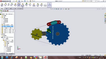 solidworks动画视频教程12-2链轮链条动画