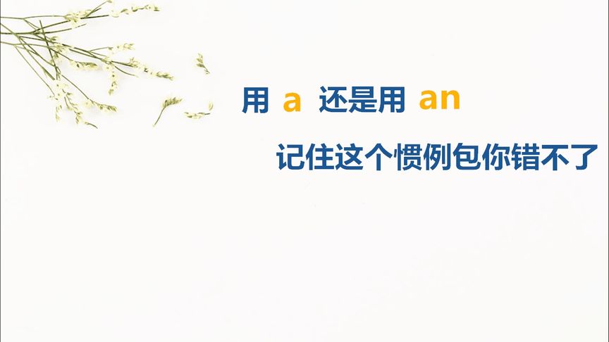 英语小干货单词前该加a还是加an,只要记住这个小诀窍包你错不了