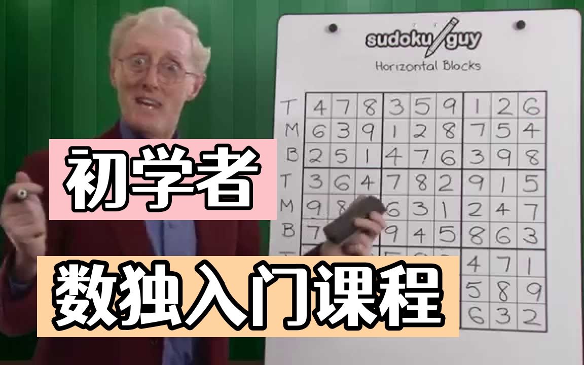 【数独解谜】入门课程:初学者如何快速入门?专业大师带你头脑风暴~~