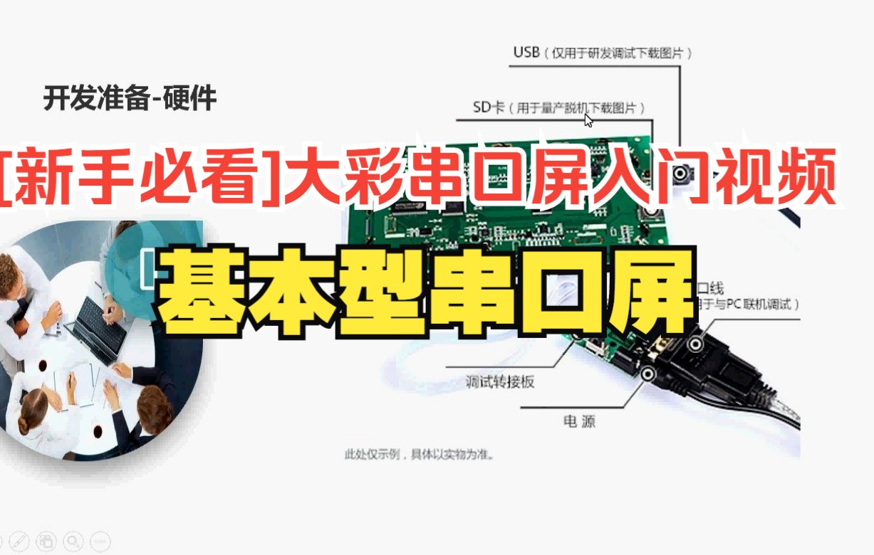 [新手必看]大彩串口屏入门视频:基本型串口屏入门教程