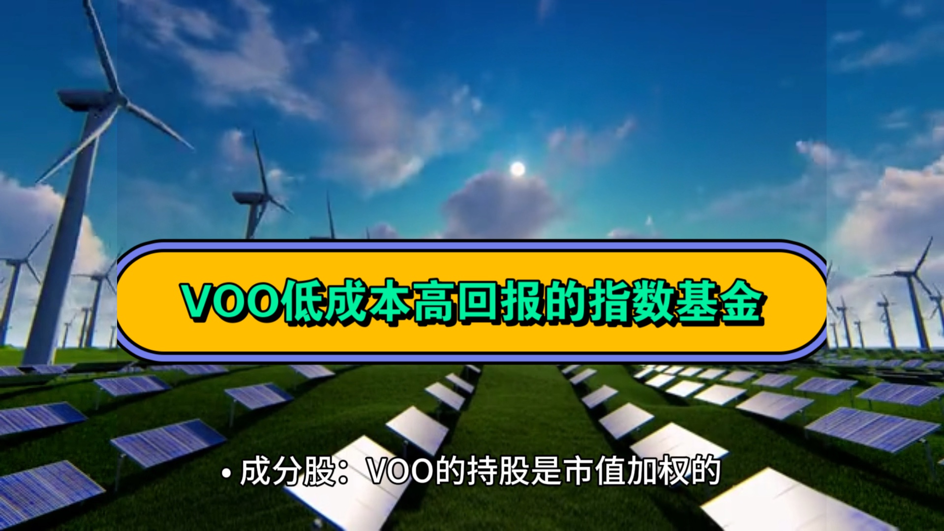 VOO:低成本高回报的指数基金