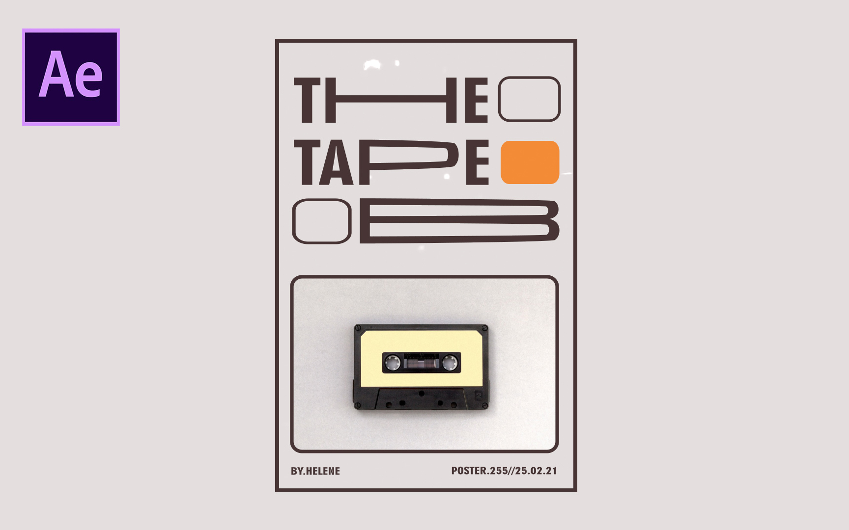 【AE教程】如何做一个复古动态海报?