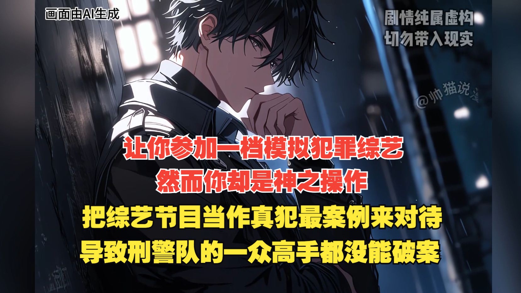 让你参加一档模拟犯罪综艺,然而你却是神之操作,把综艺节目当作真犯...