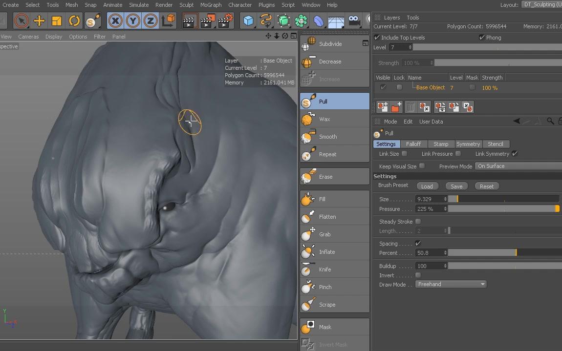 【C4D教程】高级雕刻建模流程视频教程