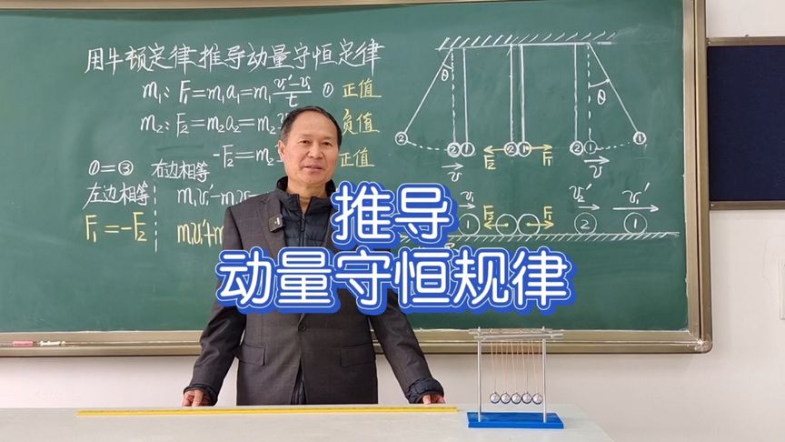 高三物理动量守恒定律,用牛顿定律推导动量守恒定律