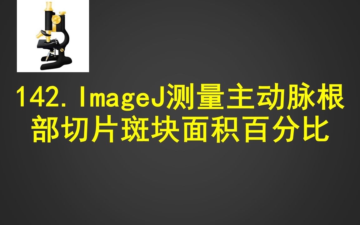 142.ImageJ测量主动脉根部切片斑块面积百分比