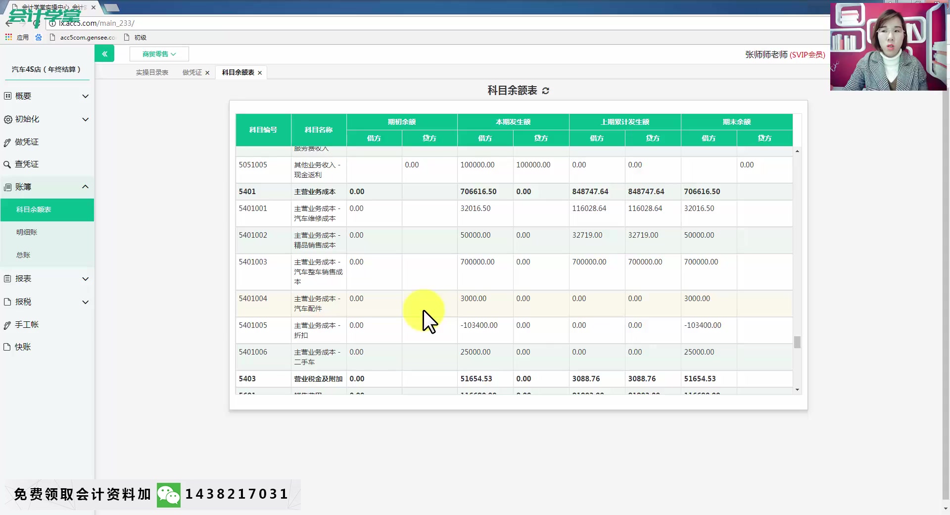 汽车财务分析_汽车公司财务报表_汽车4s点会计实