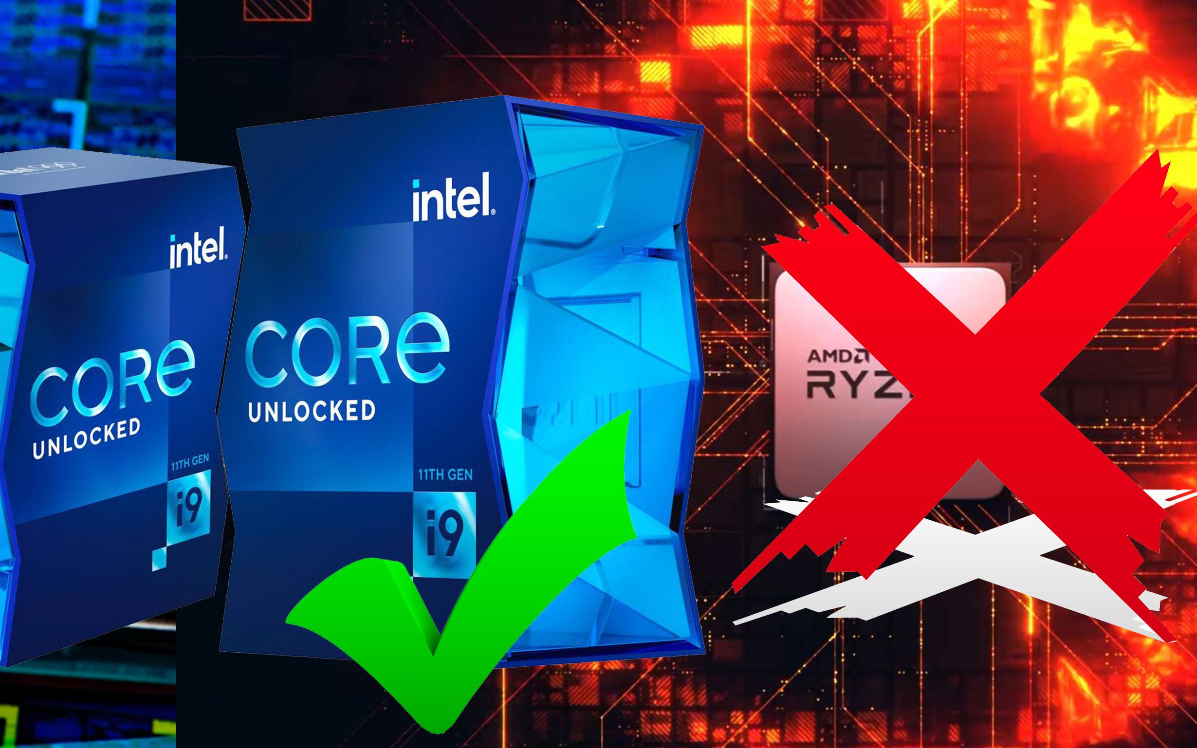 【A粉福利】风冷Intel i9 11900K吊打浪费沙子的普通却自信的AMD ...