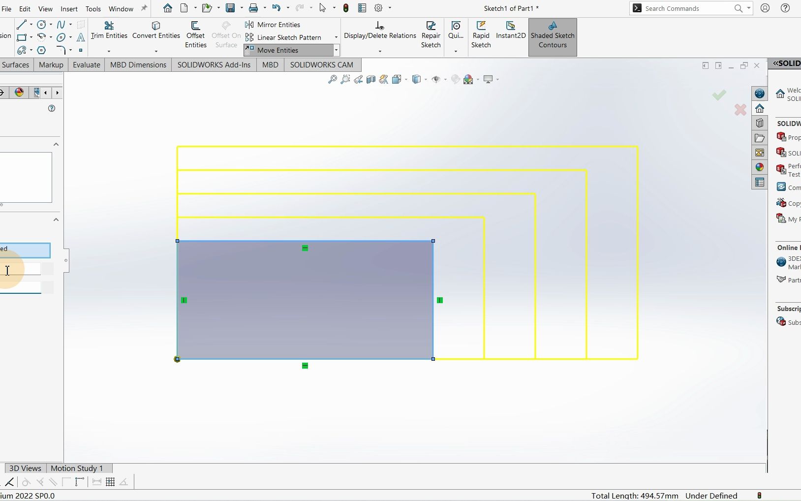 Solidworks 缩放实体