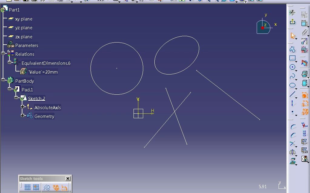 CATIA 零件设计_2_12_草图智能点捕捉