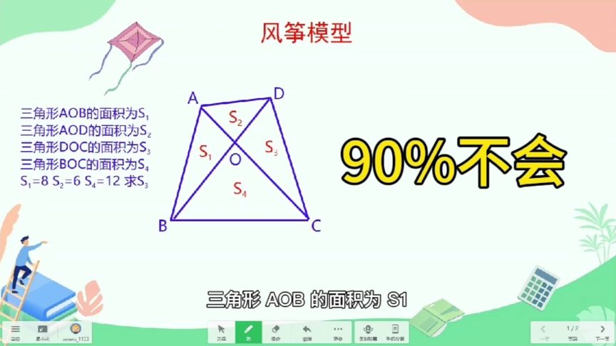 小学数学风筝模型,90%的小孩没有掌握,建议收藏!