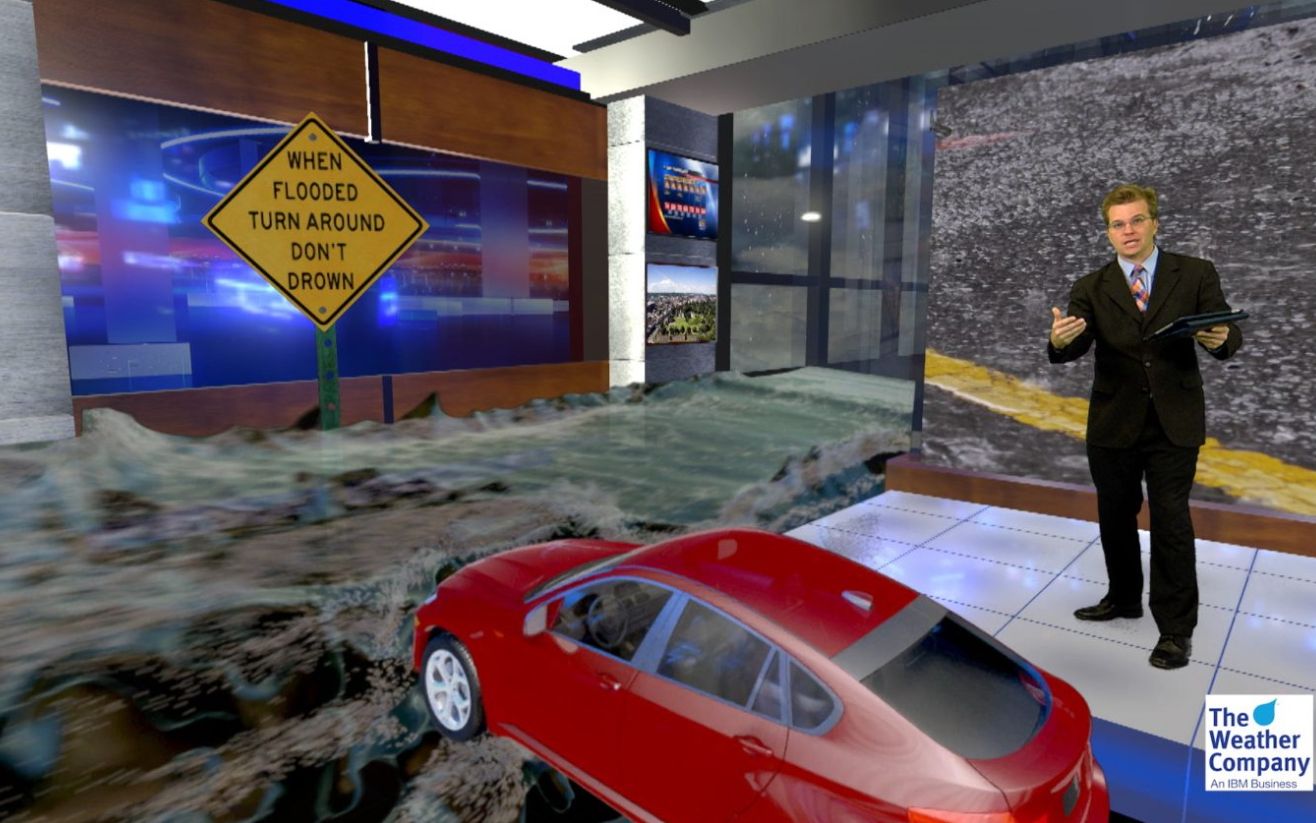 AR/VR/MR应用⑧新闻媒体:2.3 IBM 数字演播室、气象数据采集、IBM...