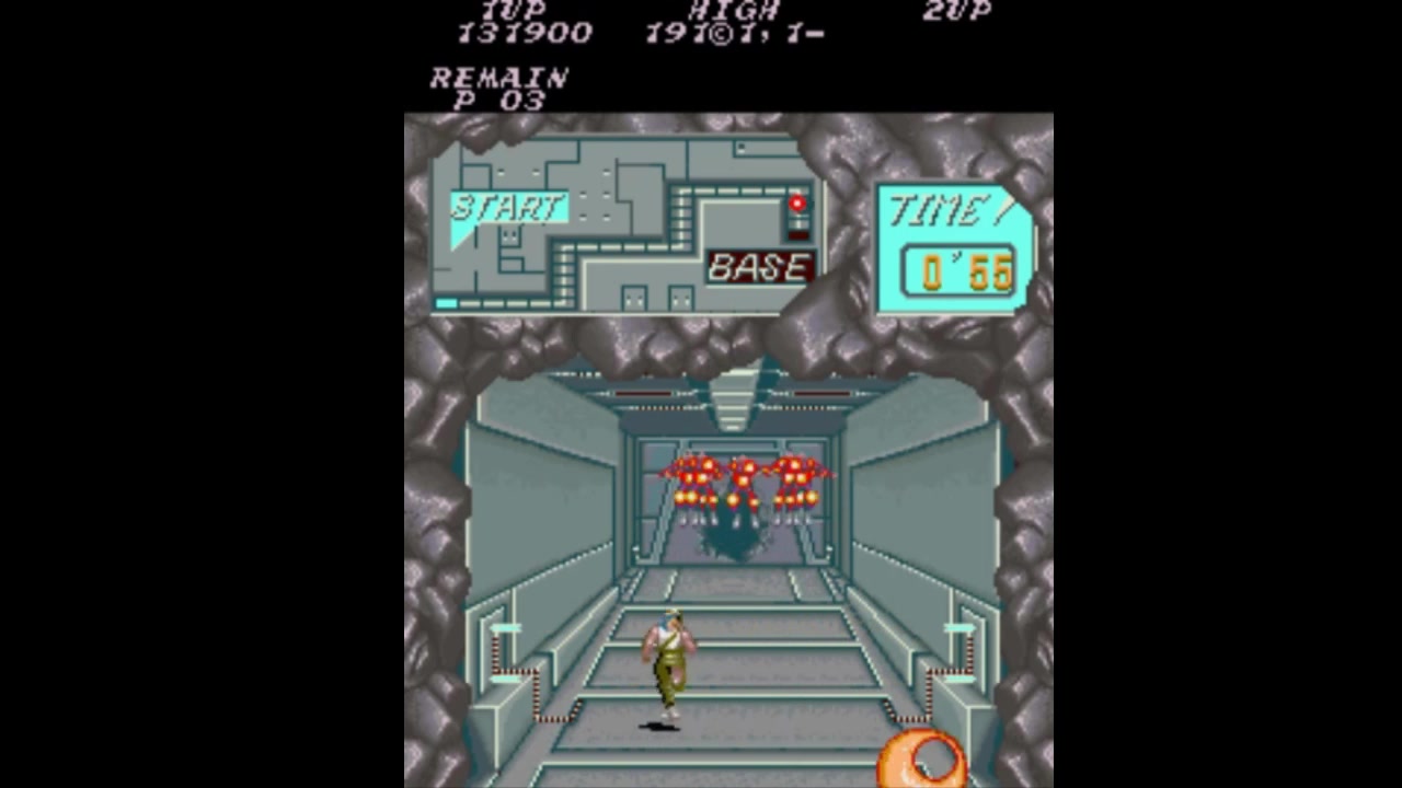 【街机游戏回顾】魂斗罗1代 通关视频 CONTRA ARCADE (J) 1CC (...