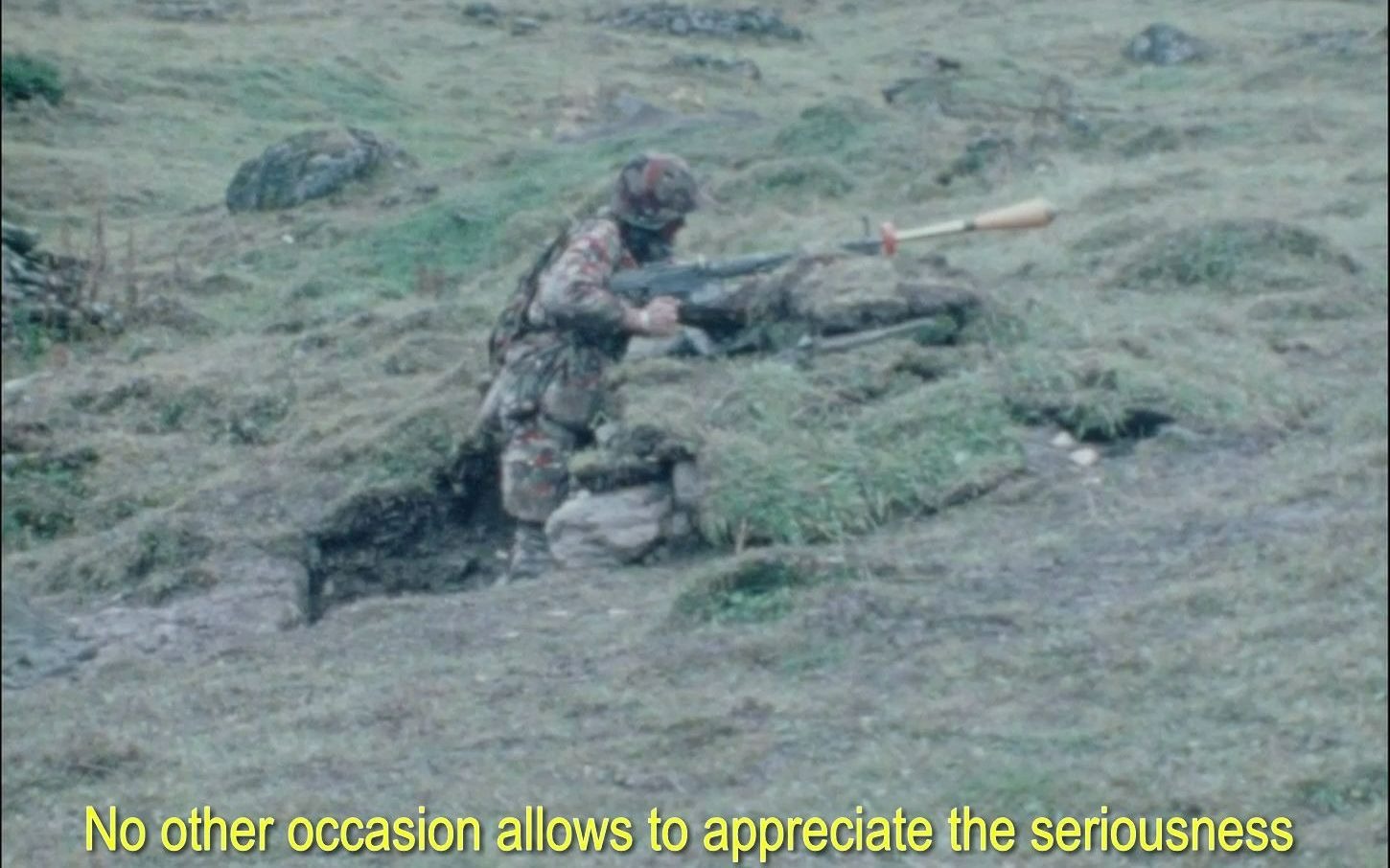 瑞士军教片《表现标准》(1973),瑞士步兵班防御训练标准
