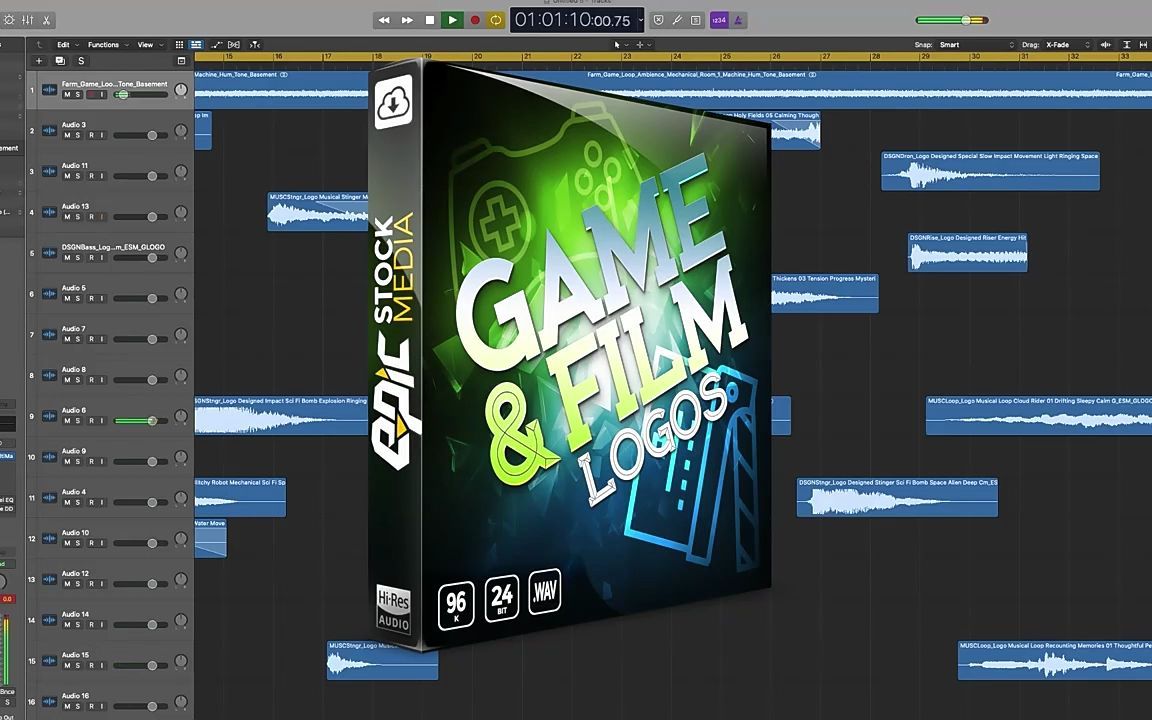 400个游戏电影LOGO标志转场音效