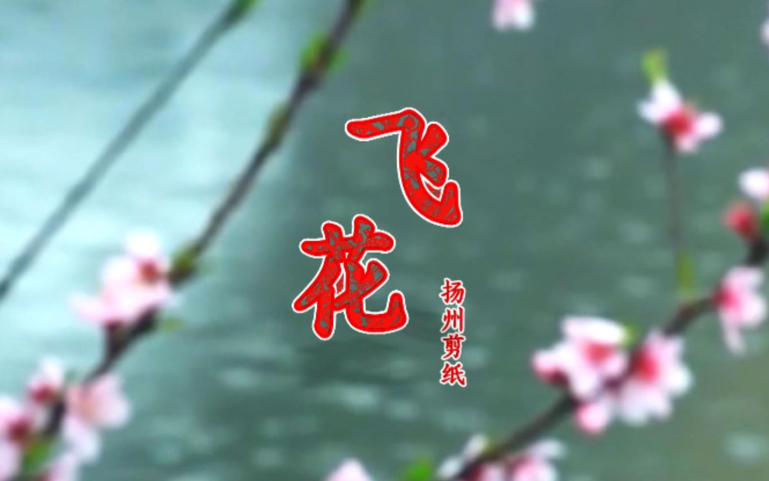 非遗扬州系列宣传片第一集——《飞花·扬州剪纸》