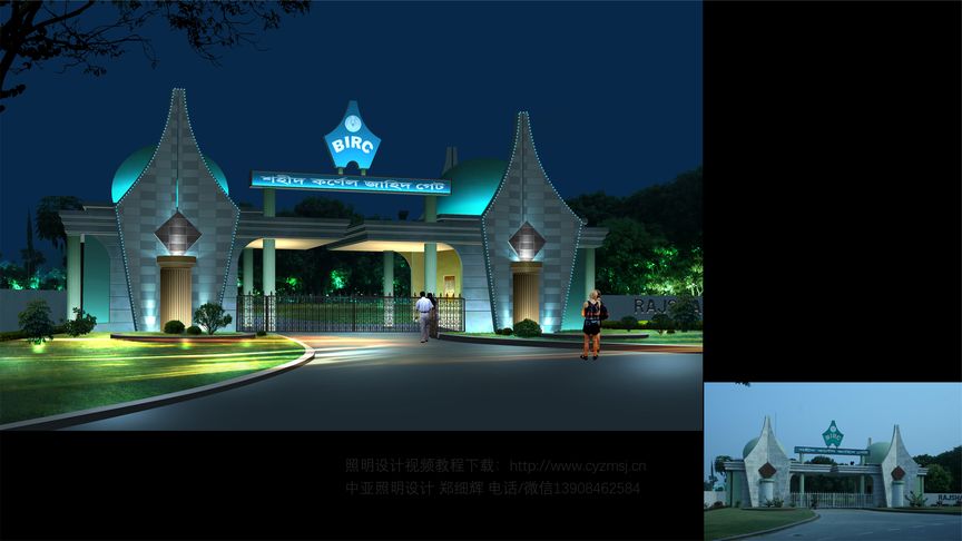 照明设计教程,一天精通ps夜景效果图设计,ps亮化效果图制作技巧