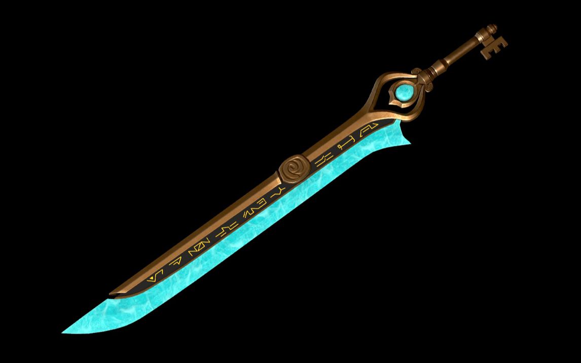 ...风格化武器“钥匙剑”吗?零基础学习3DMAX武器建模详细讲解教学!