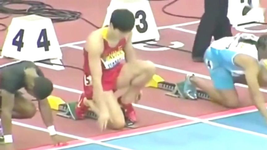 当年的刘翔60米跨栏,霸气夺冠扬国威