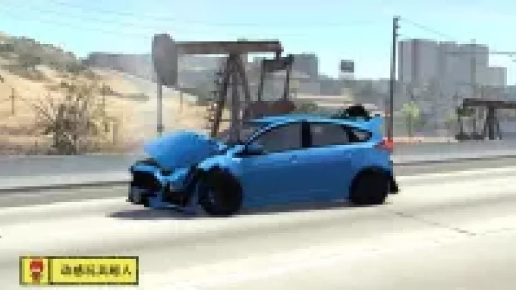 热门单机游戏,模拟撞车摔车视频精彩剪辑173