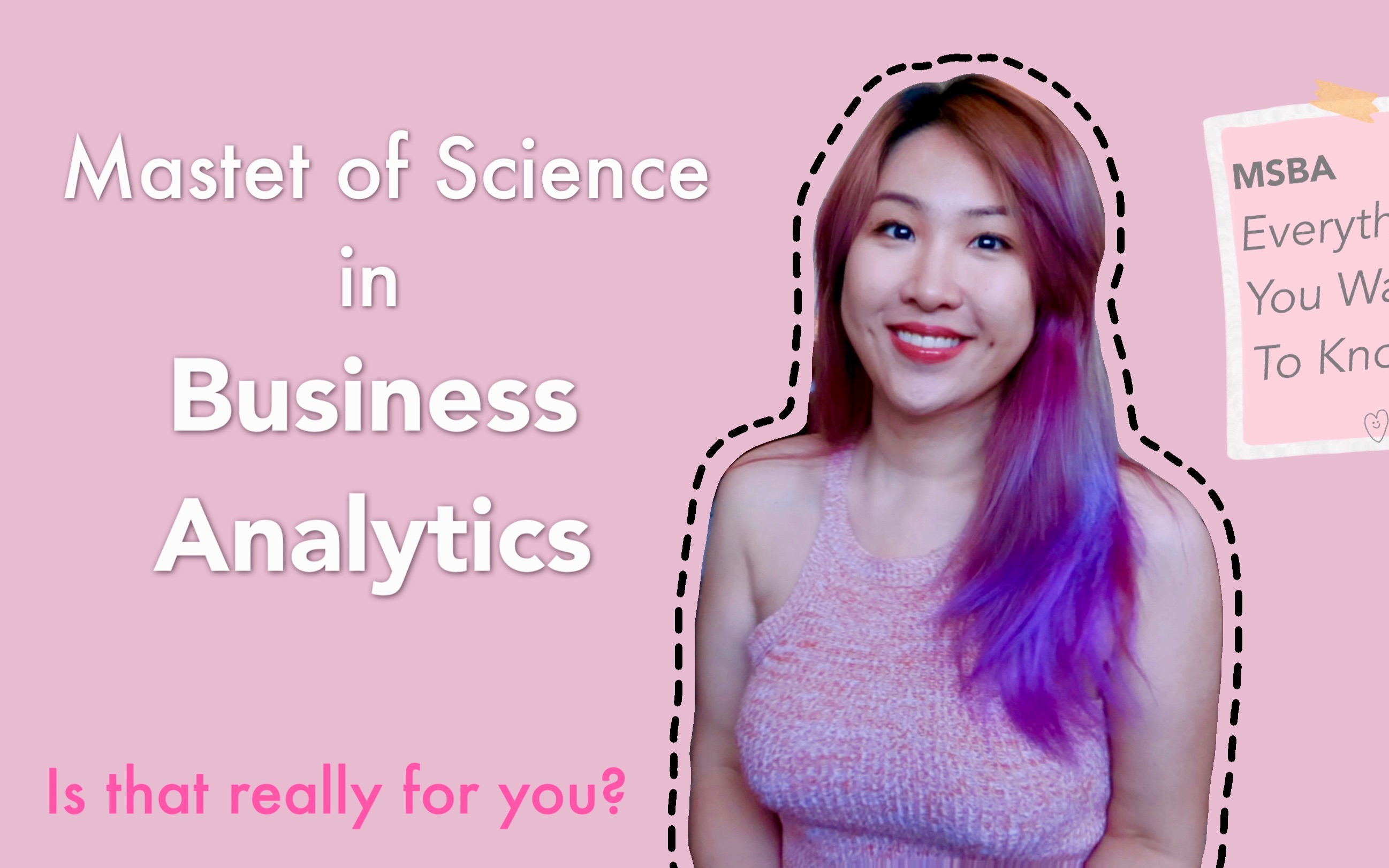 商业分析学姐解答MS in Business Analytics你想要知道的一切!|求职|选...