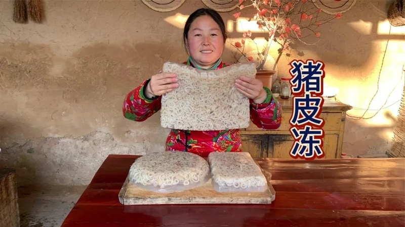 过年吃剩的肉皮做猪皮冻,按这个比例做出来的Q弹好吃,零失败