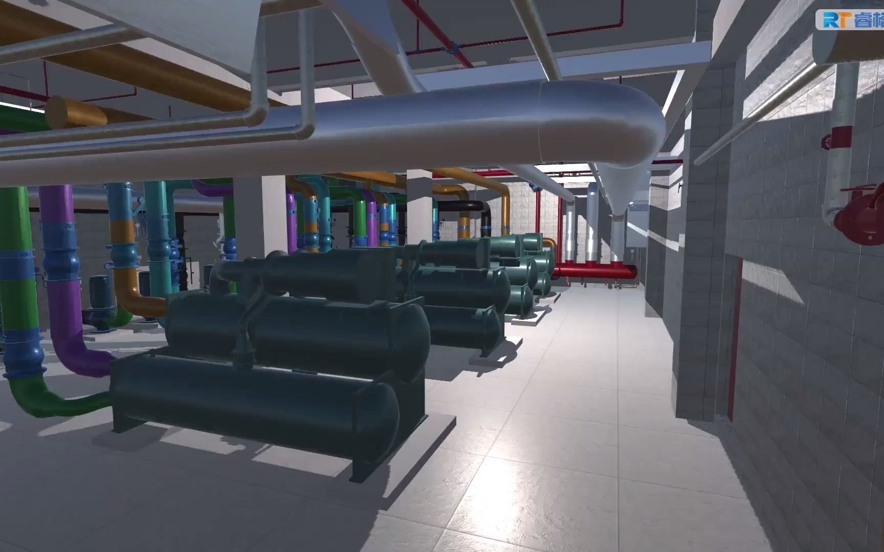 制冷机房漫游动画