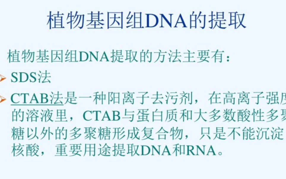 植物基因组DNA的提取(学习打卡)