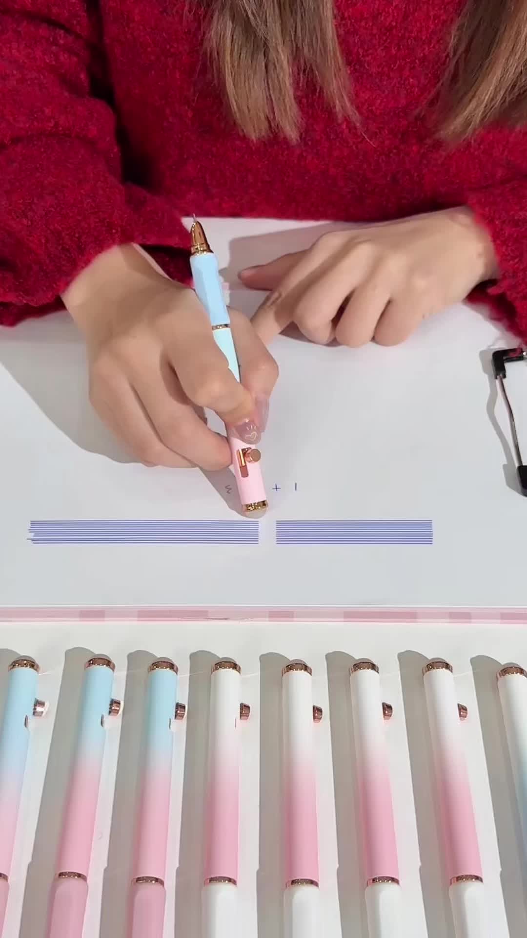 孩子日常书写练字可以用的可擦钢笔,不用担心写错字。 #可擦钢笔 #...