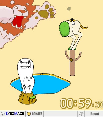 没想到这个游戏居然有二周目?!连点器通关童年游戏之羚羊吃老虎