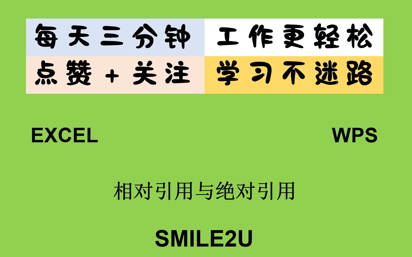 相对引用与绝对引用