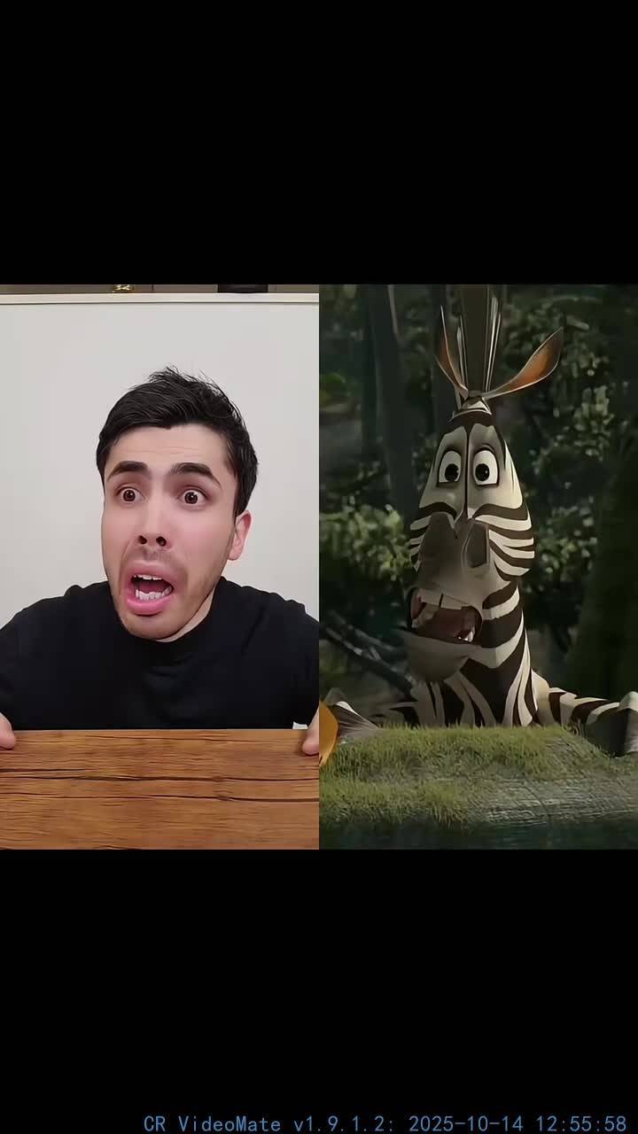 当国外小哥还原动画人物表情时