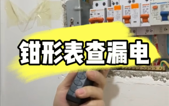 用钳形表查漏电的方法