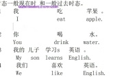 新概念英语语法一般现在时和过去时