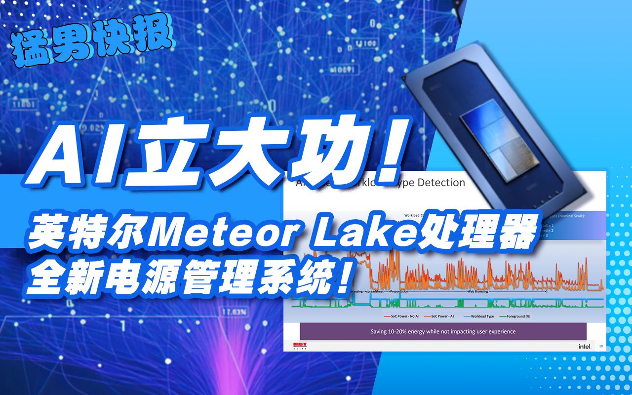 【猛男快报】AI立大功!英特尔Meteor Lake处理器全新电源管理系统!
