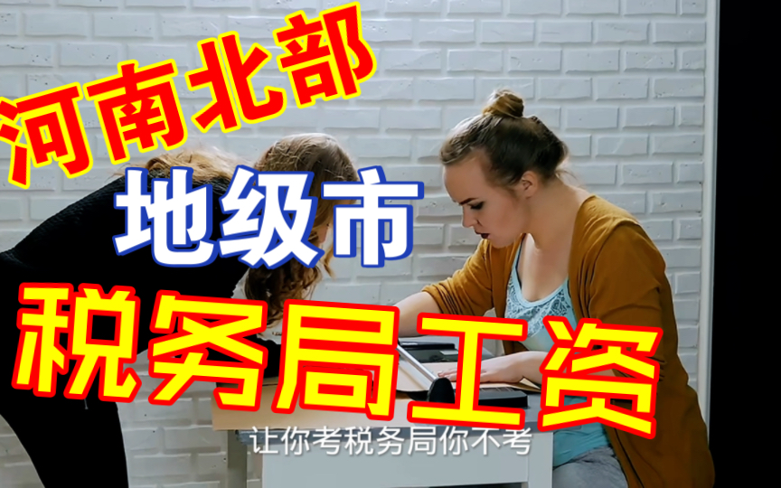 河南北部某地级市税务局公务员工资全年不到十万。