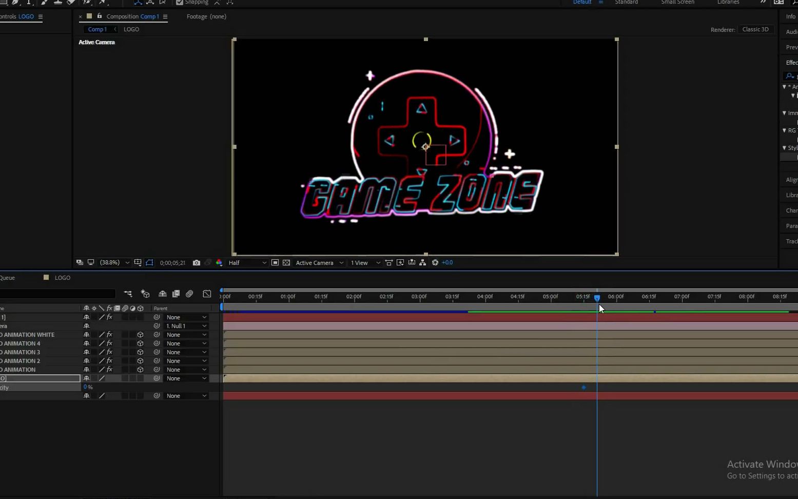 【AE教程】用After Effect CC 2018软件制作文字logo描边效果特效...